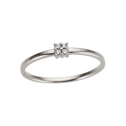 Firetti Ring Damen Gr&ouml;&szlig;e 56/57 transparent / wei&szlig;