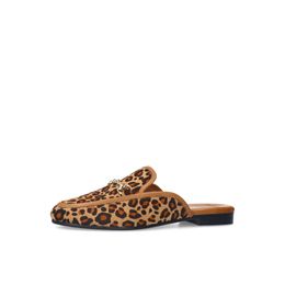 Manfield Pantolette Damen Gr&ouml;&szlig;e 41 karamell / cognac / schwarz