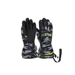 Reusch Sporthandschuh Jungen Gr&ouml;&szlig;e S gelb / grau / hellgrau / schwarz