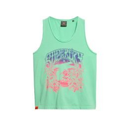 Superdry & Co Top Damen Gr&ouml;&szlig;e L royalblau / hellgr&uuml;n / rosa