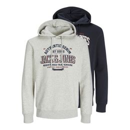 Jack & Jones Jack & Jones Sweatshirt Herren Gr&ouml;&szlig;e XS navy / karminrot / wei&szlig; / wei&szlig;meliert