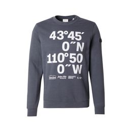 s.Oliver Sweatshirt Herren Gr&ouml;&szlig;e L basaltgrau / wei&szlig;