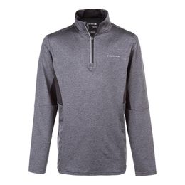 Endurance Sportpullover 'Lanbark Jr.' Jungen Gr&ouml;&szlig;e 152 dunkelgrau / graumeliert / wei&szlig;