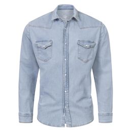 Rock Creek Hemd Herren Gr&ouml;&szlig;e S blue denim