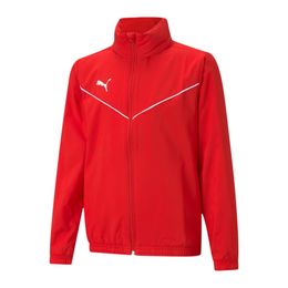 Puma Sportjacke 'TeamRise' Jungen Gr&ouml;&szlig;e 176 rot / wei&szlig;
