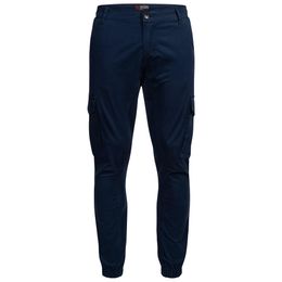 Alessandro Salvarini Cargohose 'AS260' Herren Gr&ouml;&szlig;e 31 navy / braun