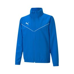 Puma Sportjacke 'TeamRise' Jungen Gr&ouml;&szlig;e 110 blau / wei&szlig;