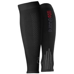 Liiteguard Socken 'SHIN-TECH COMPRESSION CALF SLEEVE' Herren Gr&ouml;&szlig;e M grau / blutrot / schwarz