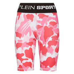 Plein Sport Leggings Damen Gr&ouml;&szlig;e 5XL fuchsia / schwarz / wei&szlig;