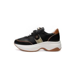 Gattinoni Sneaker Damen Gr&ouml;&szlig;e 35 kastanienbraun / gold / schwarz