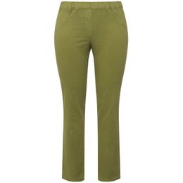 Ulla Popken Hose Damen Gr&ouml;&szlig;e 52 khaki / dunkelgr&uuml;n