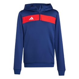 adidas Performance Sportsweatshirt 'Tiro 25 Essentials' Jungen Gr&ouml;&szlig;e 140 dunkelblau / rot / wei&szlig;