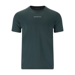 Endurance Funktionsshirt 'Loker' Herren Gr&ouml;&szlig;e M dunkelgr&uuml;n / wei&szlig;