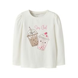 name it Shirt 'NMFOllia' M&auml;dchen Gr&ouml;&szlig;e 92 beige / creme / pink / rosa / schwarz / wei&szlig;