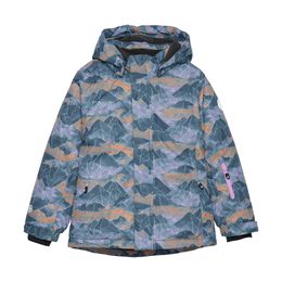 Color Kids Skijacke M&auml;dchen Gr&ouml;&szlig;e 116 cyanblau / hellblau / pastellorange