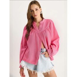 Bianco Lucci Bluse Damen Gr&ouml;&szlig;e L pink