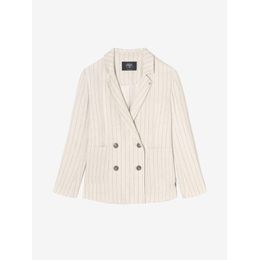 Le Temps Des Cerises Blazer 'Merida' Damen Gr&ouml;&szlig;e 36 hellbeige / anthrazit