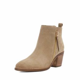 Dune London Ankle Boots 'Paicing' Damen Gr&ouml;&szlig;e 38 taupe Winterschuhe