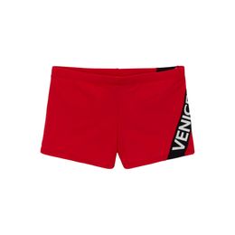 Venice Beach Badehose Herren Gr&ouml;&szlig;e M/L rot / schwarz / wei&szlig;