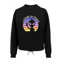 F4NT4STIC Sweatshirt 'Alien Peace Sunset' Damen Gr&ouml;&szlig;e L mischfarben / schwarz