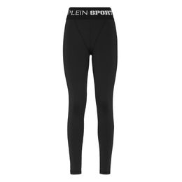 Plein Sport Leggings Damen Gr&ouml;&szlig;e XXL schwarz / wei&szlig;