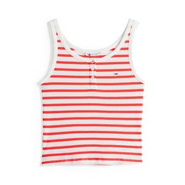 Tommy Jeans Top Damen Gr&ouml;&szlig;e S rot / wei&szlig;