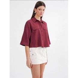 Mixray Bluse Damen Gr&ouml;&szlig;e L burgunder