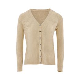 ZITHA Strickjacke Damen Gr&ouml;&szlig;e XS/S dunkelbeige