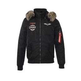 Cipo & Baxx Cipo & Baxx Winterjacke 'CM229 ', Bomberjacke, Kapuze mit Kunstfellbesatz Herren Gr&ouml;&szlig;e XXXL schwarz
