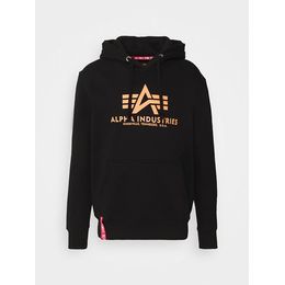 Alpha Industries Sweatshirt 'Basic Neon' Herren Gr&ouml;&szlig;e L schwarz