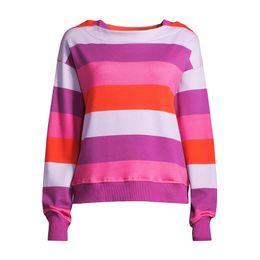 Salzhaut Sweatshirt 'RODDENBIETER' Damen Gr&ouml;&szlig;e M lila / mischfarben