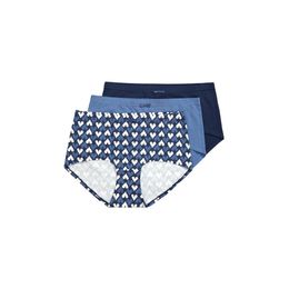 Ulla Popken Panty Damen Gr&ouml;&szlig;e M/L blau / wei&szlig;