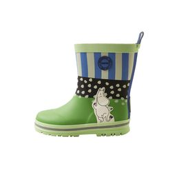 Reima Gummistiefel 'Magisk Moomin' Jungen Gr&ouml;&szlig;e 28 blau / gr&uuml;n / schwarz / wei&szlig;