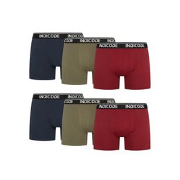 INDICODE Jeans Boxershorts ' Milano ' Herren Gr&ouml;&szlig;e XL blau / gr&uuml;n / weinrot / schwarz / wei&szlig;