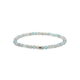 Liebeskind Berlin Armband Damen Gr&ouml;&szlig;e 8 neonblau / rosegold / wei&szlig;