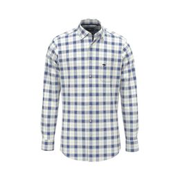 Fynch-Hatton Businesshemd Herren Gr&ouml;&szlig;e 45/46 marine / royalblau / wei&szlig;