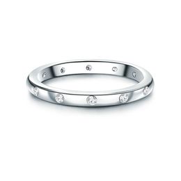 Trilani Ring Damen Gr&ouml;&szlig;e 52 silber / transparent
