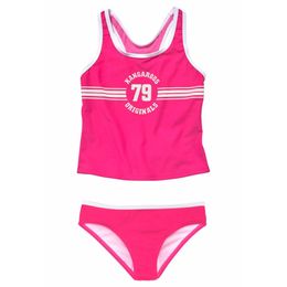 Kangaroos Tankini M&auml;dchen Gr&ouml;&szlig;e 122/128 fuchsia / wei&szlig;
