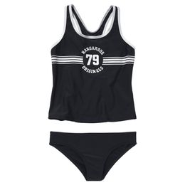 Kangaroos Tankini M&auml;dchen Gr&ouml;&szlig;e 122/128 schwarz / wei&szlig;