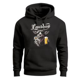 Neverless Sweatshirt 'Lausbua Bier' Herren Gr&ouml;&szlig;e L schwarz