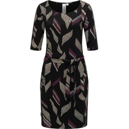 Ragwear Kleid Damen Gr&ouml;&szlig;e 44 stone / magenta / schwarz Winterkleid