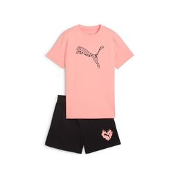 Puma Set 'Flaming Love' M&auml;dchen Gr&ouml;&szlig;e 140 rosa / schwarz