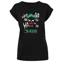 F4NT4STIC T-Shirt 'Suicide Squad Joker' Damen Gr&ouml;&szlig;e 5XL smaragd / rot / schwarz / wei&szlig;