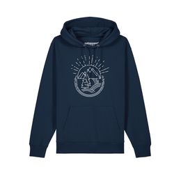 Watapparel Sweatshirt ' Natur ist sch&ouml;n ' Herren Gr&ouml;&szlig;e S navy / wei&szlig;