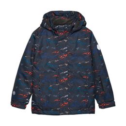 Color Kids Skijacke 'Coski Aop' Jungen Gr&ouml;&szlig;e 98 dunkelgrau