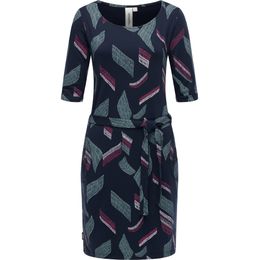 Ragwear Kleid Damen Gr&ouml;&szlig;e 44 navy / mint / beere / wei&szlig; Winterkleid