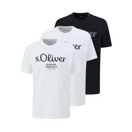 s.Oliver Shirt 'Basic' Herren Gr&ouml;&szlig;e M schwarzmeliert