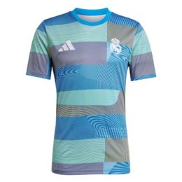 adidas Performance Funktionsshirt 'Real Madrid Prematch 2025/2026' Herren Gr&ouml;&szlig;e M azur / grau / hellgr&uuml;n / wei&szlig;