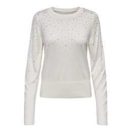 Only Pullover 'SOLITA' Damen Gr&ouml;&szlig;e XS silber / wei&szlig;