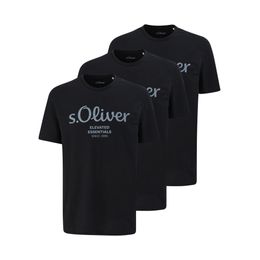 s.Oliver Shirt 'Basic' Herren Gr&ouml;&szlig;e L schwarz